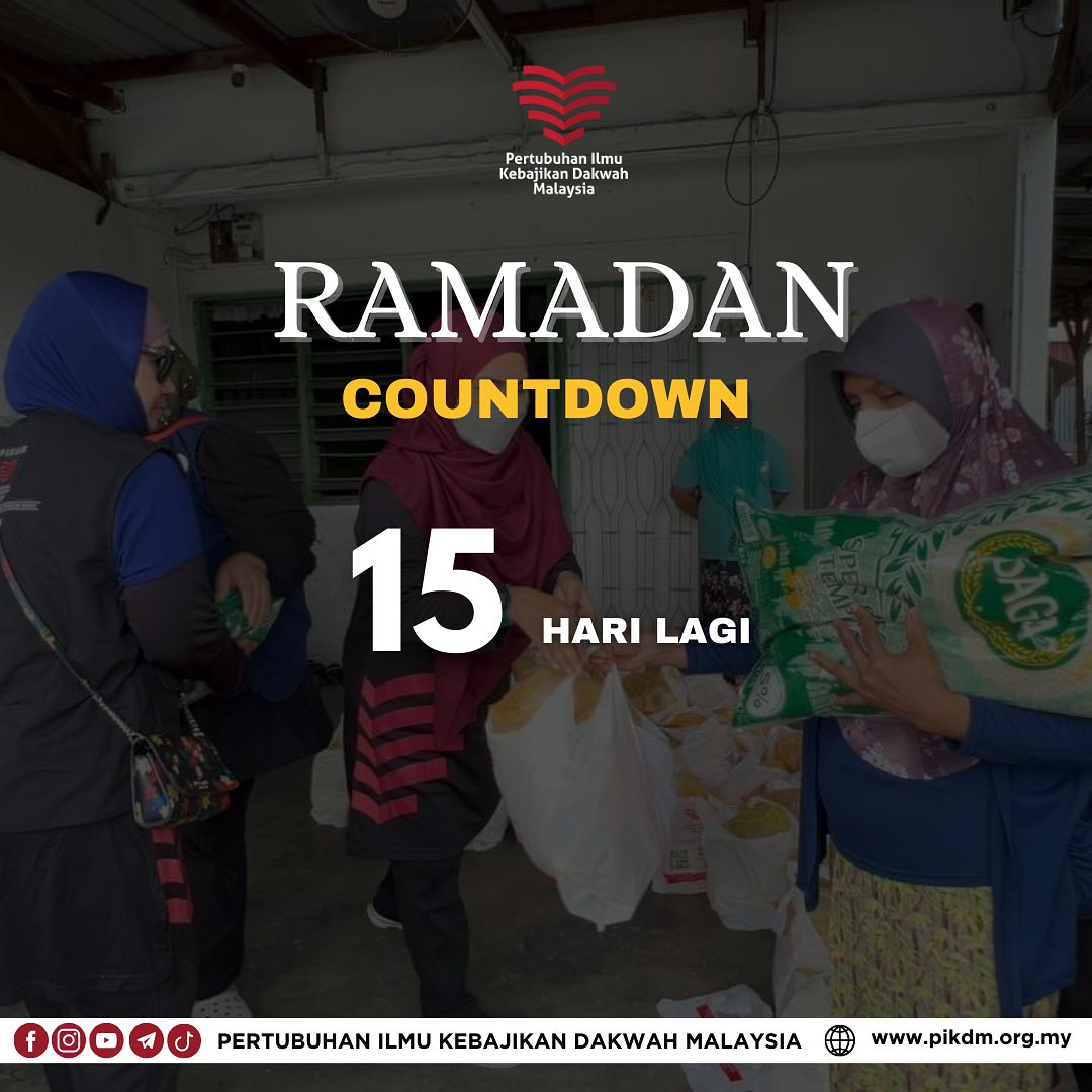 Ramadan Countdown – 15 Hari Lagi – Pertubuhan Ilmu Kebajikan Dakwah ...