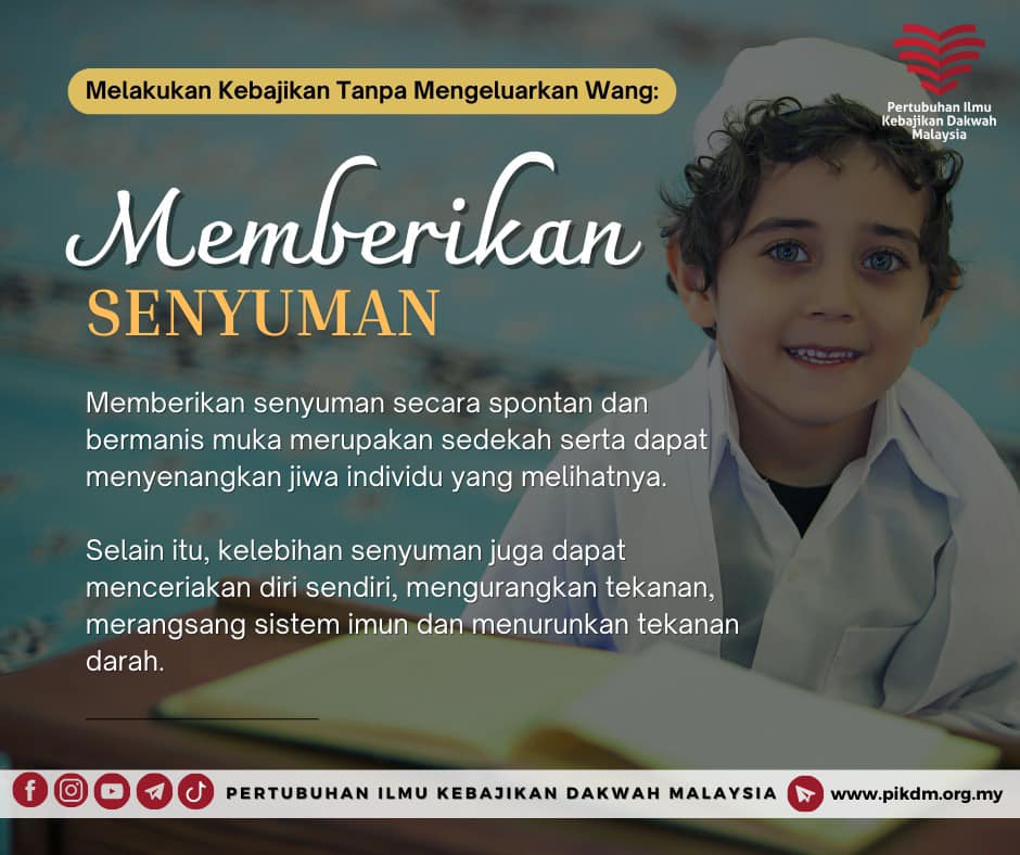 Memberikan Senyuman – Pertubuhan Ilmu Kebajikan Dakwah Malaysia