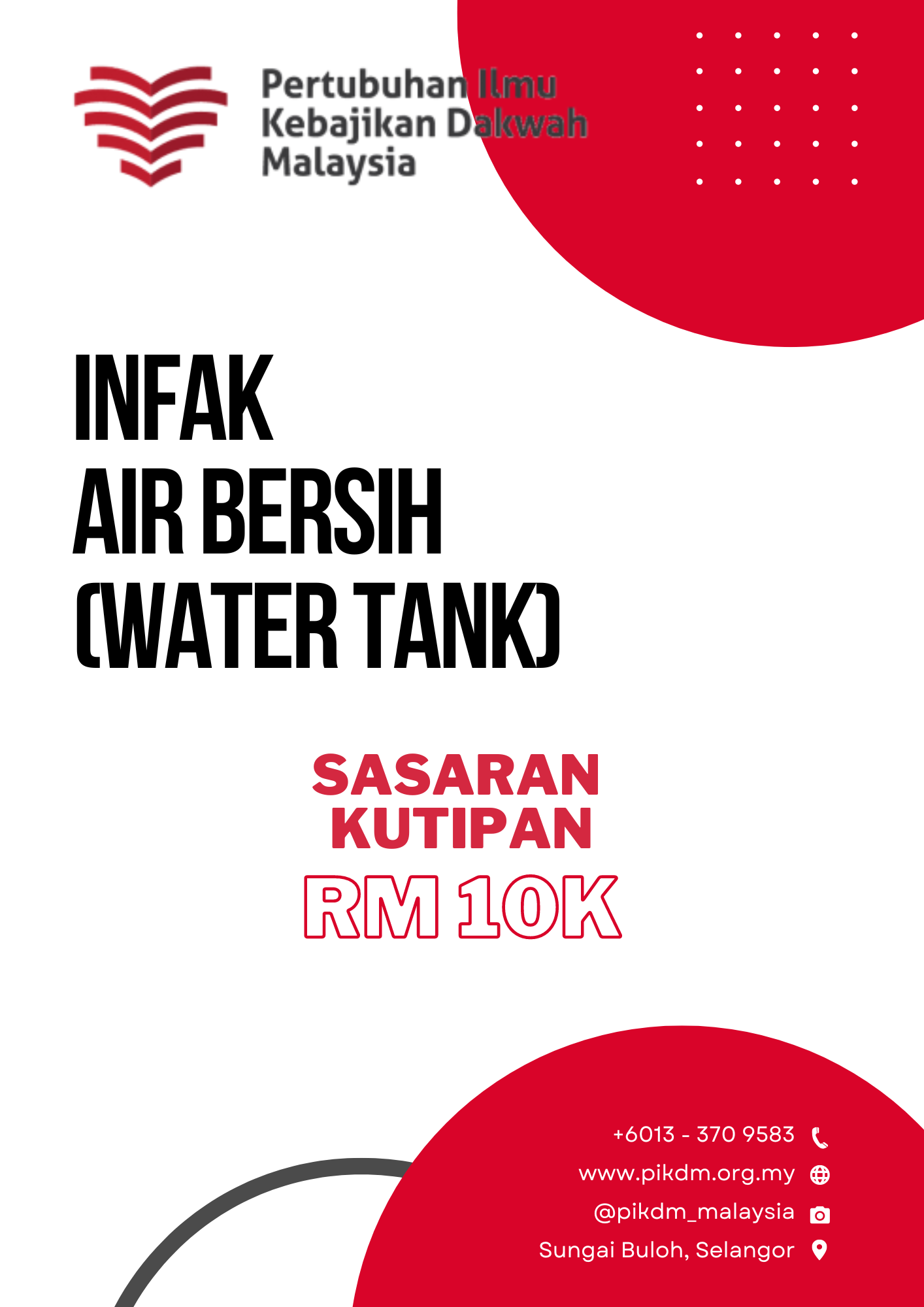 Infak Air Bersih (Water Tank) Indonesia – Pertubuhan Ilmu Kebajikan ...