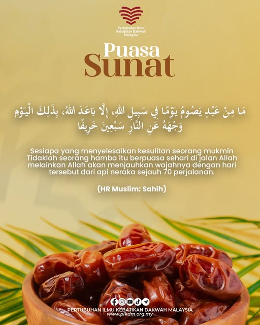 Puasa Sunat – Pertubuhan Ilmu Kebajikan Dakwah Malaysia