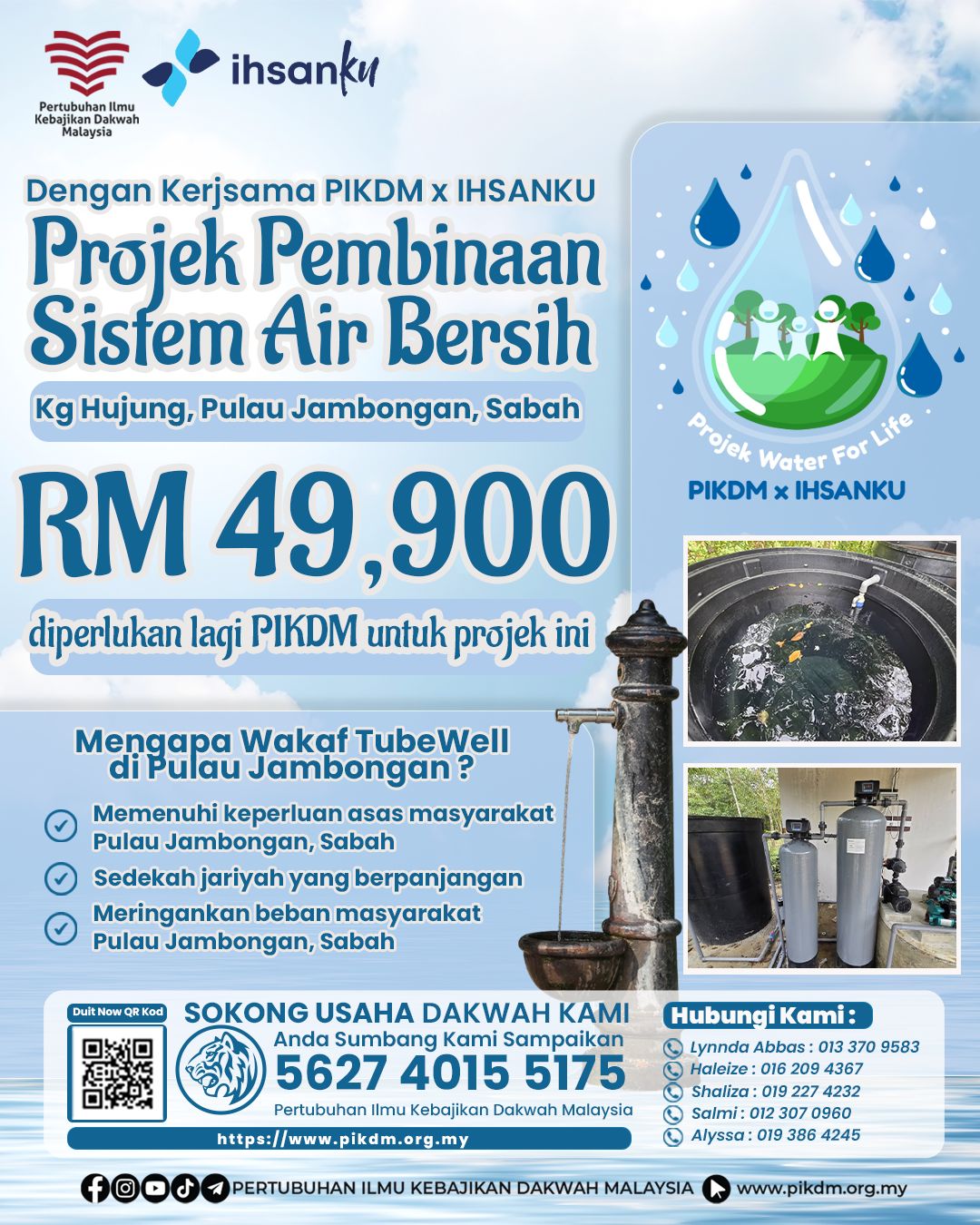 Projek Pembinaan Sistem Air Bersih – Perigi Tubewell Pulau Jambongan Kg ...